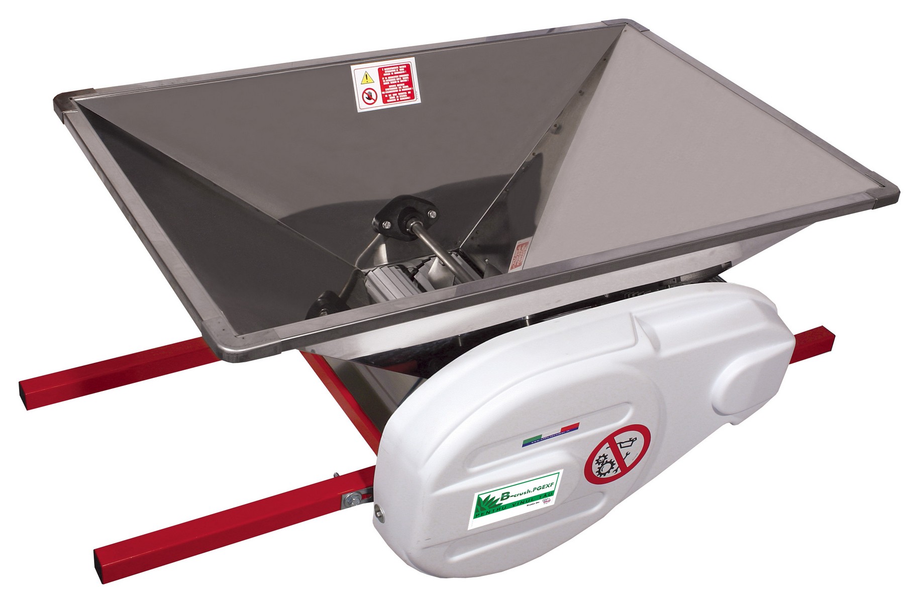 Zdrobitor fructe B-crush.PGEXF cu motor 0.75Kw, cuva 900x600 inox, Ã ...